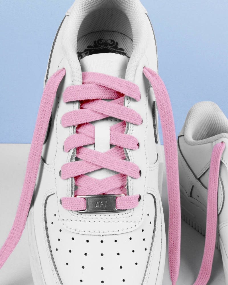 Lacets plats, rose bonbon, Laceter