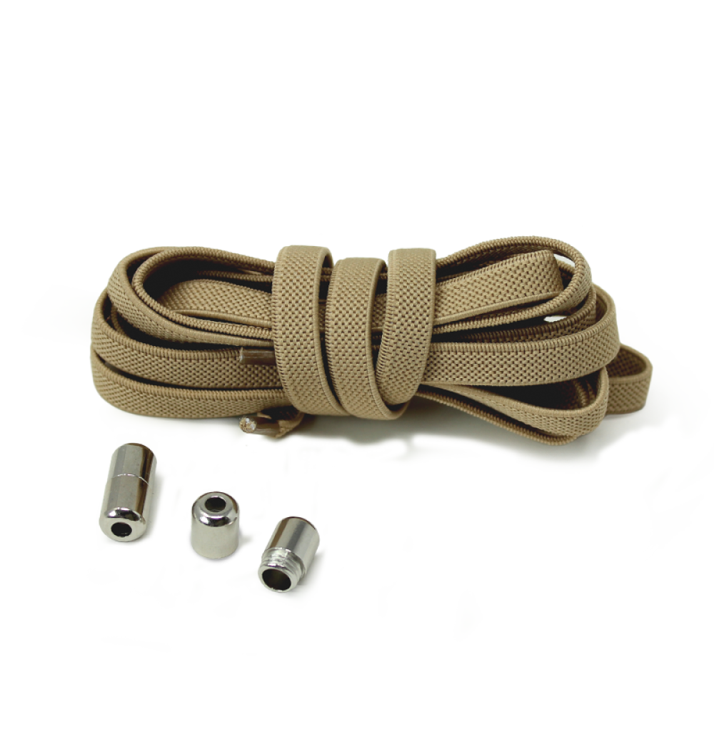 Lacets élastiques plats blancs pour basket et chaussures, Lacets sans ...